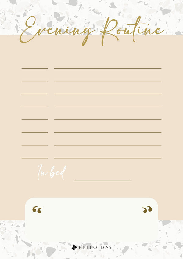 Morning & Evening Routine Cards - Hello Day